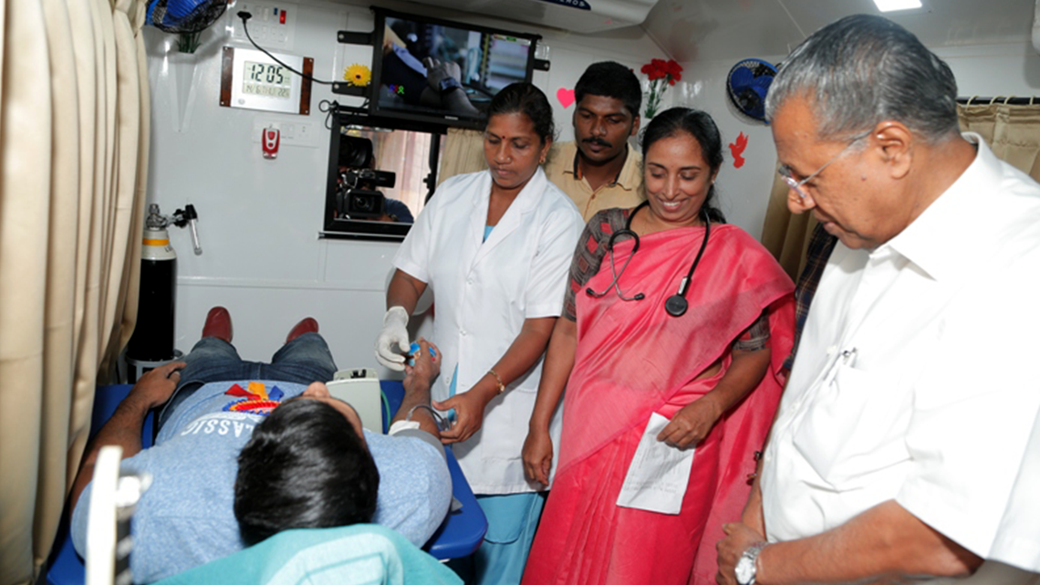 'Blood Mobile' Van - Geojit Foundation